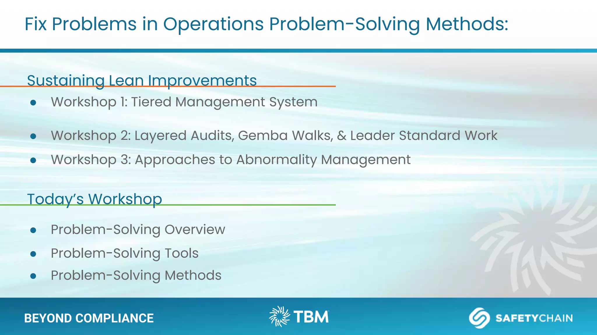 Fixing the Problems in Your Operations Problem-Solving Methods | PPTX
