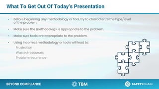 Fixing the Problems in Your Operations Problem-Solving Methods | PPTX