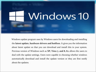 Fixing windows 10 automatic updates install problem | PPT