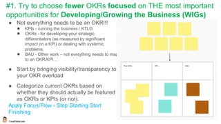 Fixing Your OKRs With Agility – Agile Indy 2023 | PDF