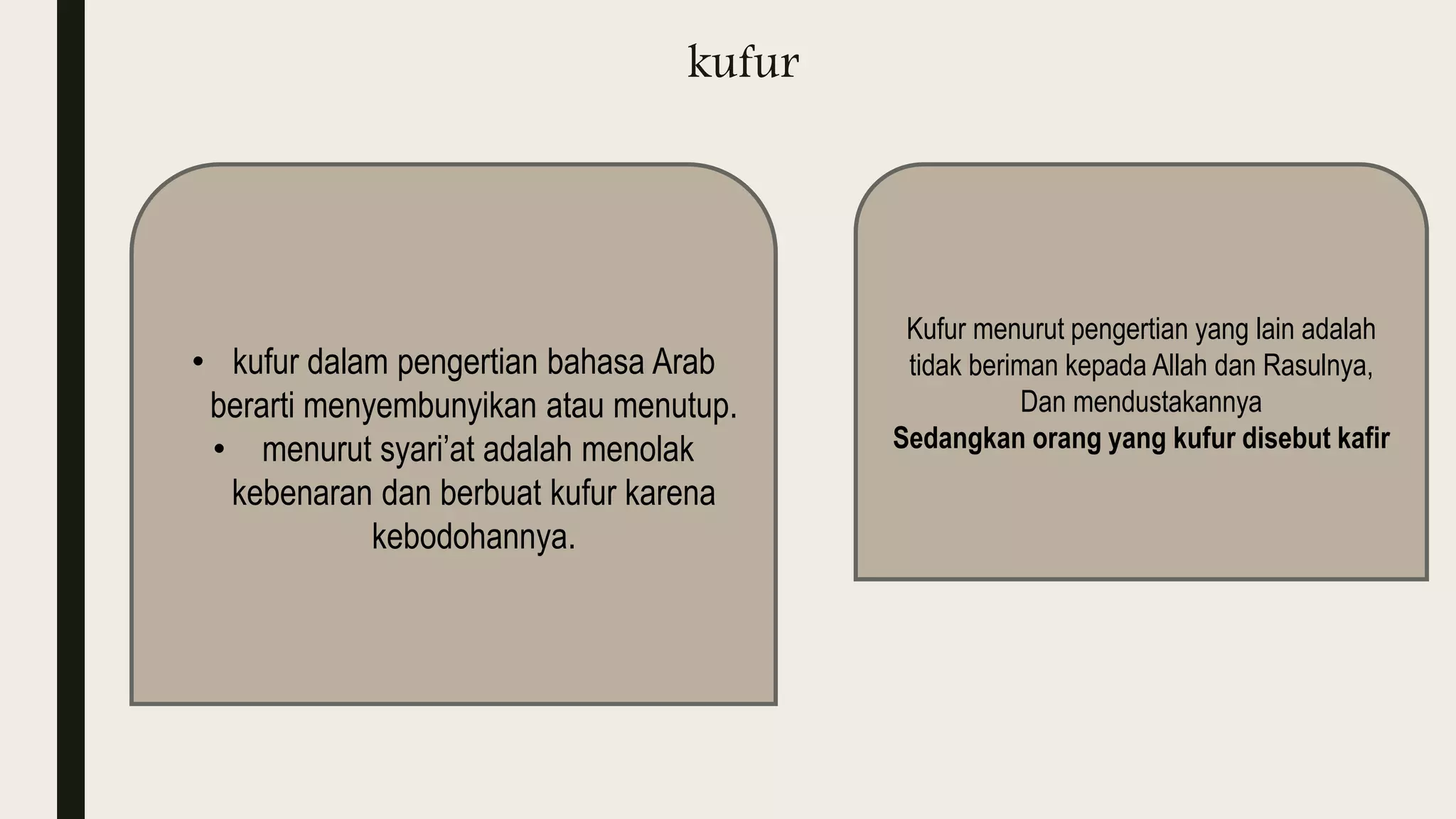 powerpoint ilmu kalam (iman, nifaq, dan syirik) | PPTX