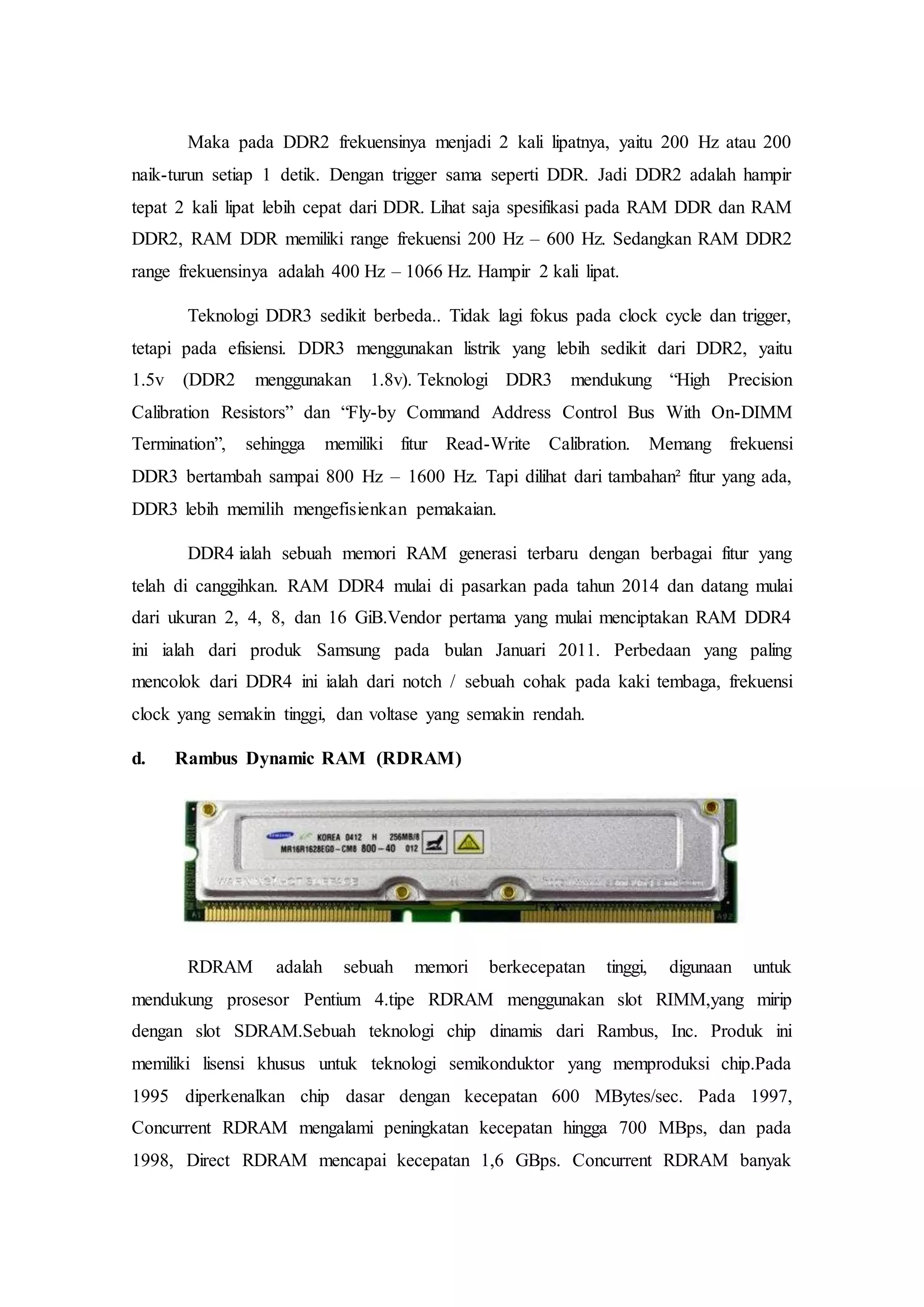 Makalah Memori Internal | DOCX