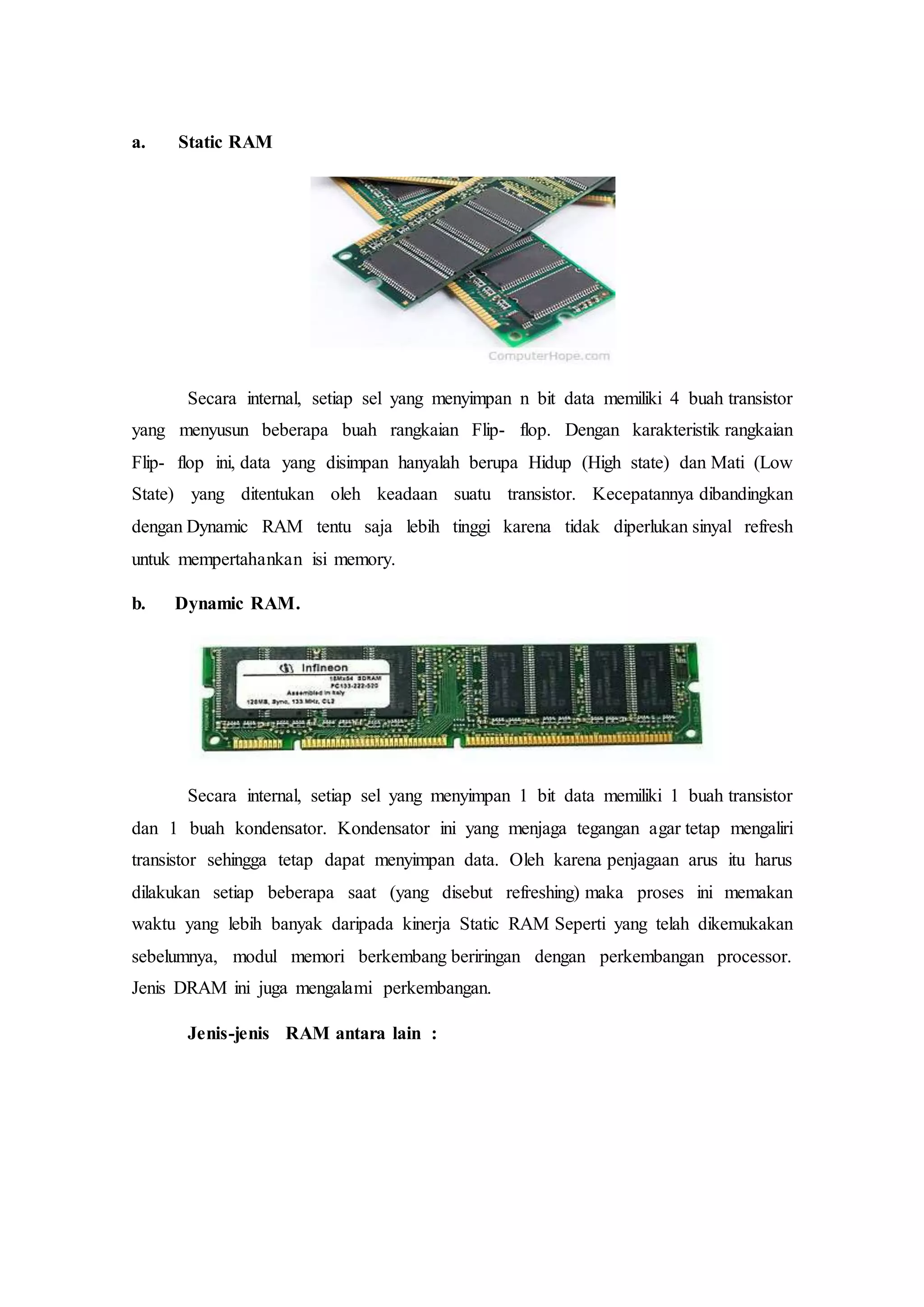Makalah Memori Internal | DOCX