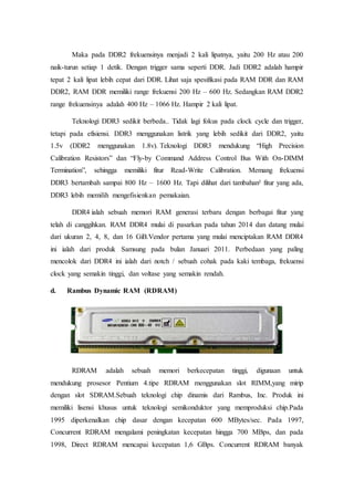 Makalah Memori Internal | DOCX