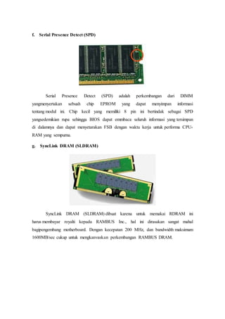 Makalah Memori Internal | DOCX