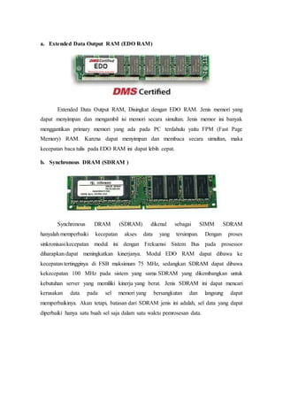 Makalah Memori Internal | DOCX