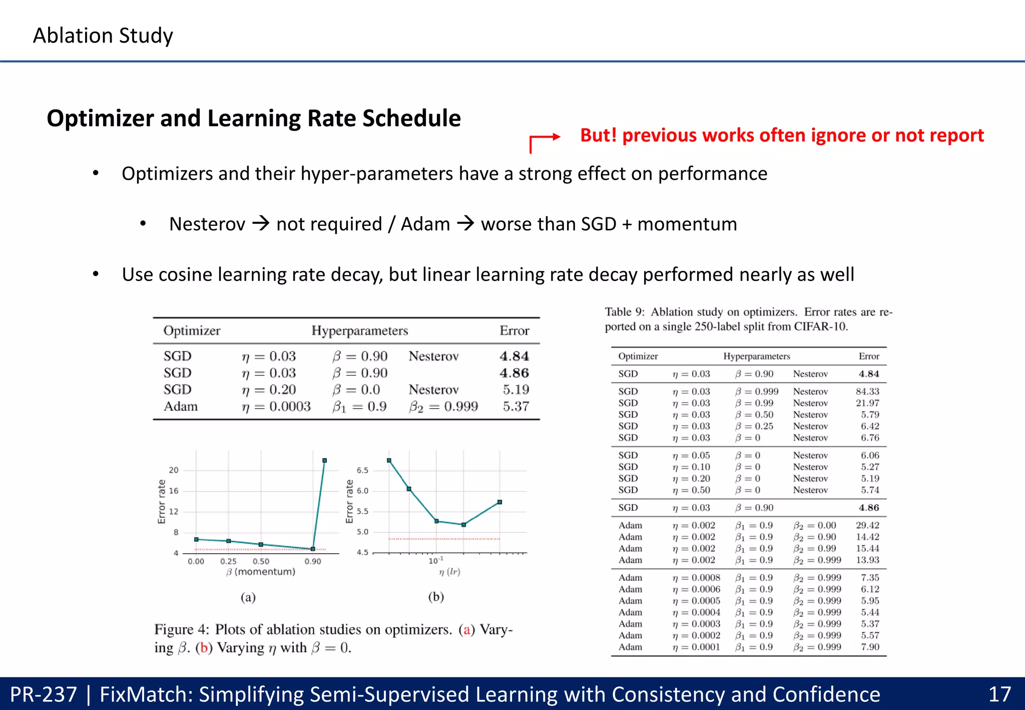 FixMatch:simplifying semi supervised learning with consistency and confidence | PPT