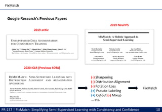 FixMatch:simplifying semi supervised learning with consistency and ...