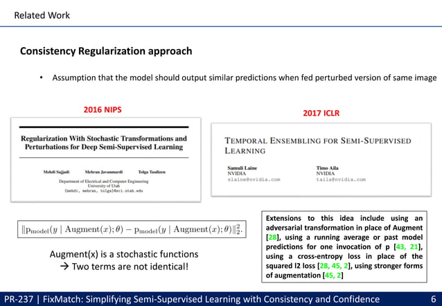 FixMatch:simplifying semi supervised learning with consistency and confidence | PPT