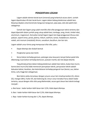 Fix matek logam | DOCX