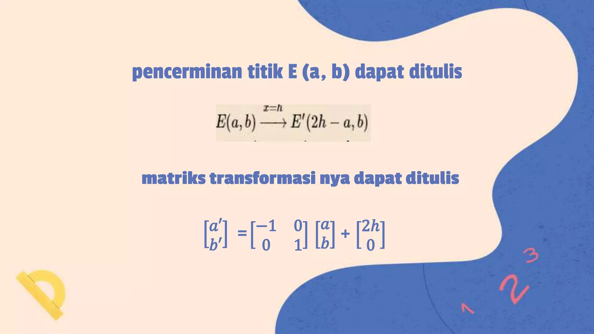 pembahasan dan contoh soal matematika wajib refleksi pencerminan | PPTX
