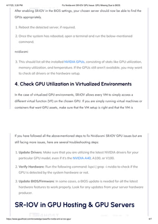 Fix Nvidia-smi SR-IOV GPU Issue_ GPU Missing Due to BIOS.pdf