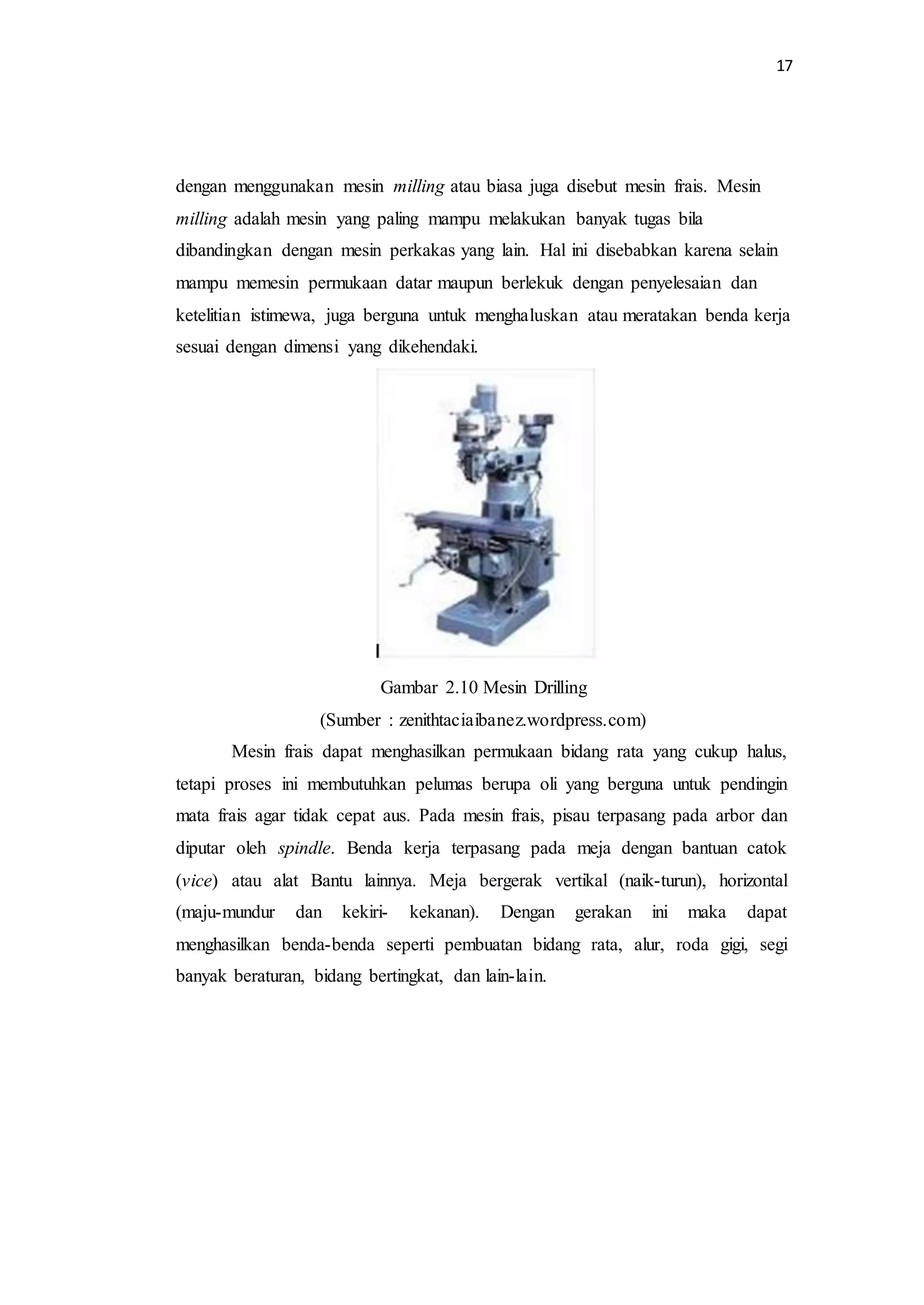 pemesinan konvensional | DOCX