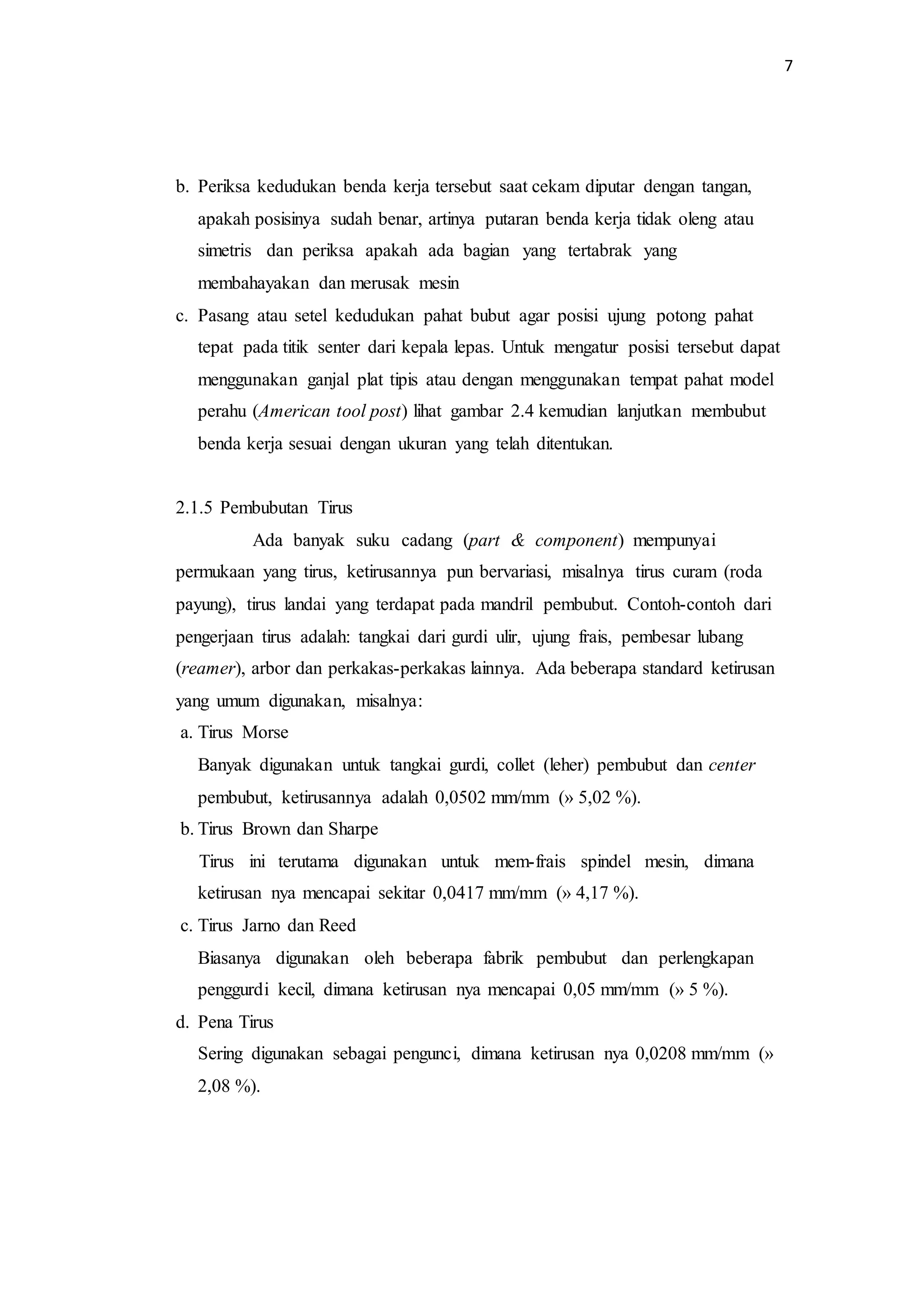 pemesinan konvensional | DOCX