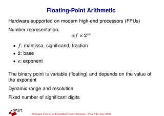 Fix Point Implementation of Control Algorithms | PDF