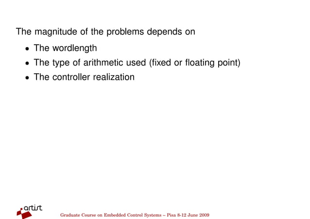 Fix Point Implementation of Control Algorithms | PPT