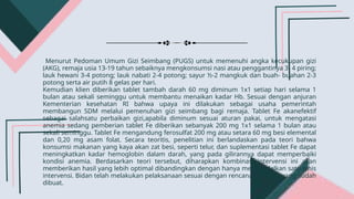 Power Point Anemia Ringan pada remaja fix | PPT
