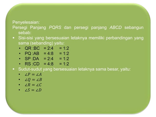 PPT Kesebangunan dan Kekongruenan Kelas IX Semester 1 | PPTX