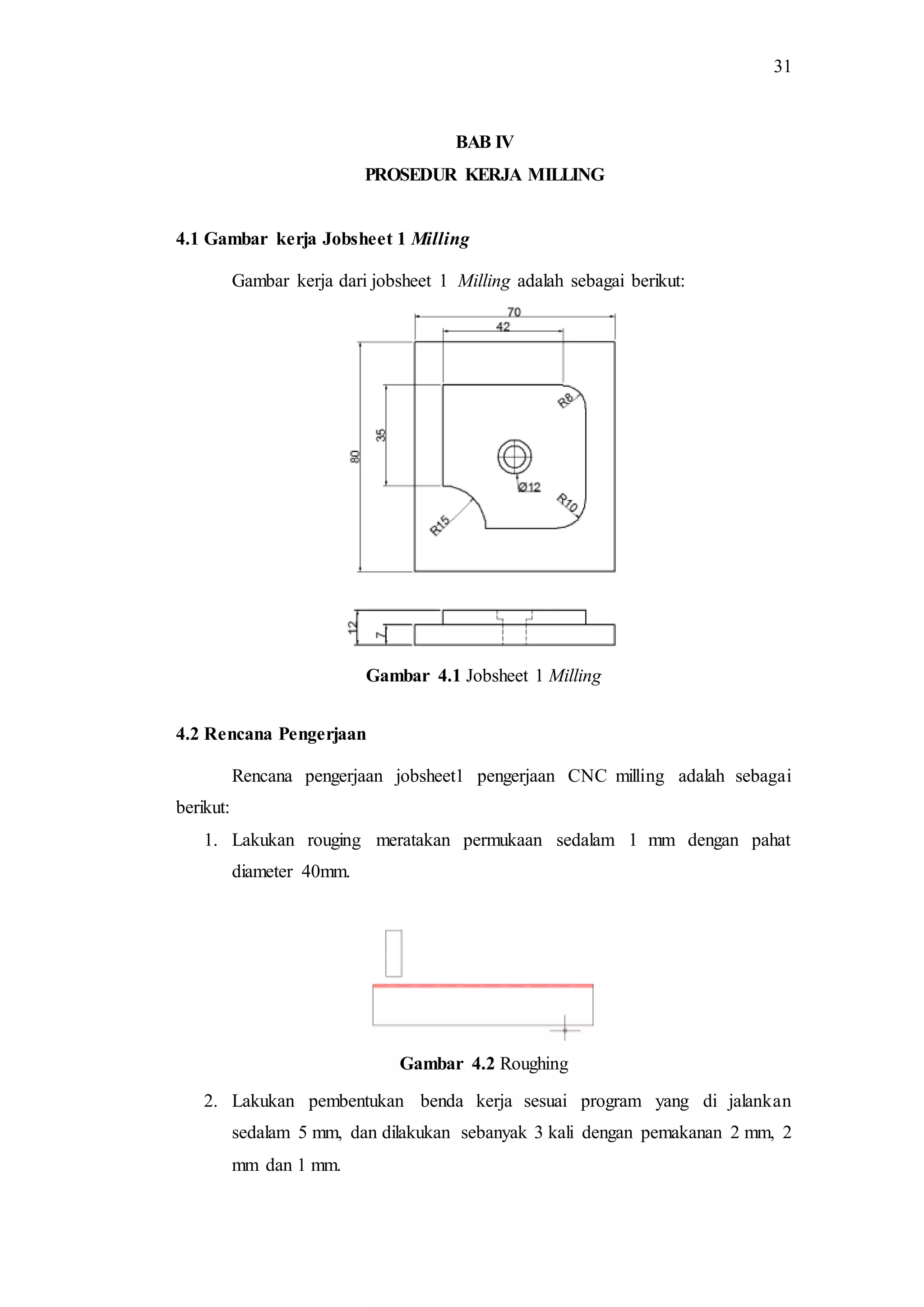 LAPORAN CNC MILLING DAN TURNING TEKNIK MESIN UNIVERSITAS RIAU | DOCX