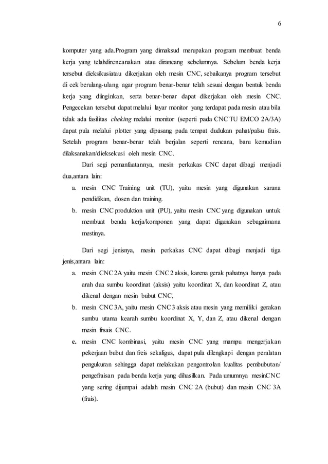 LAPORAN CNC MILLING DAN TURNING TEKNIK MESIN UNIVERSITAS RIAU | DOCX