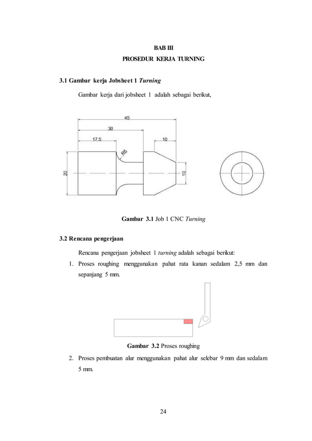 LAPORAN CNC MILLING DAN TURNING TEKNIK MESIN UNIVERSITAS RIAU | DOCX
