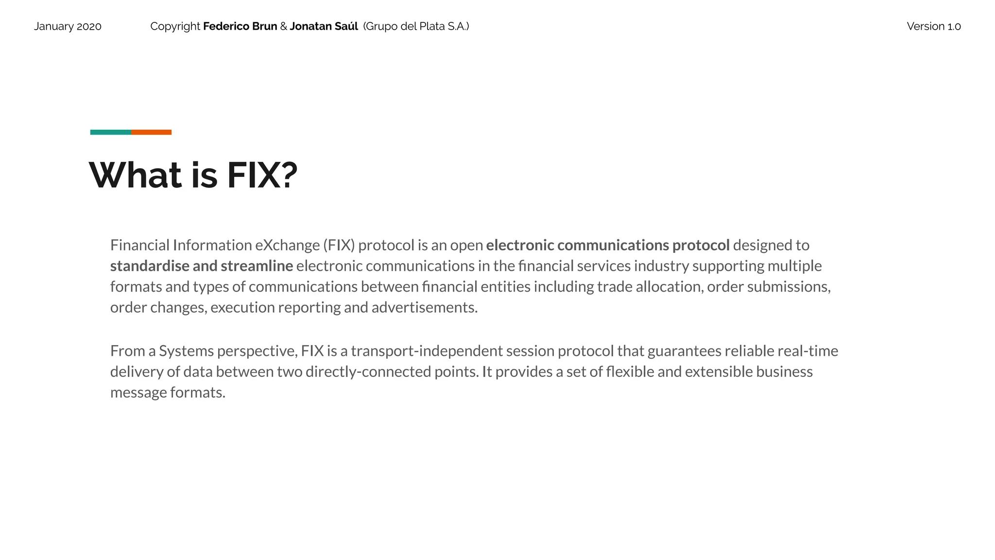 Financial Information Exchange (FIX) Protocol Introduction Guide | PDF
