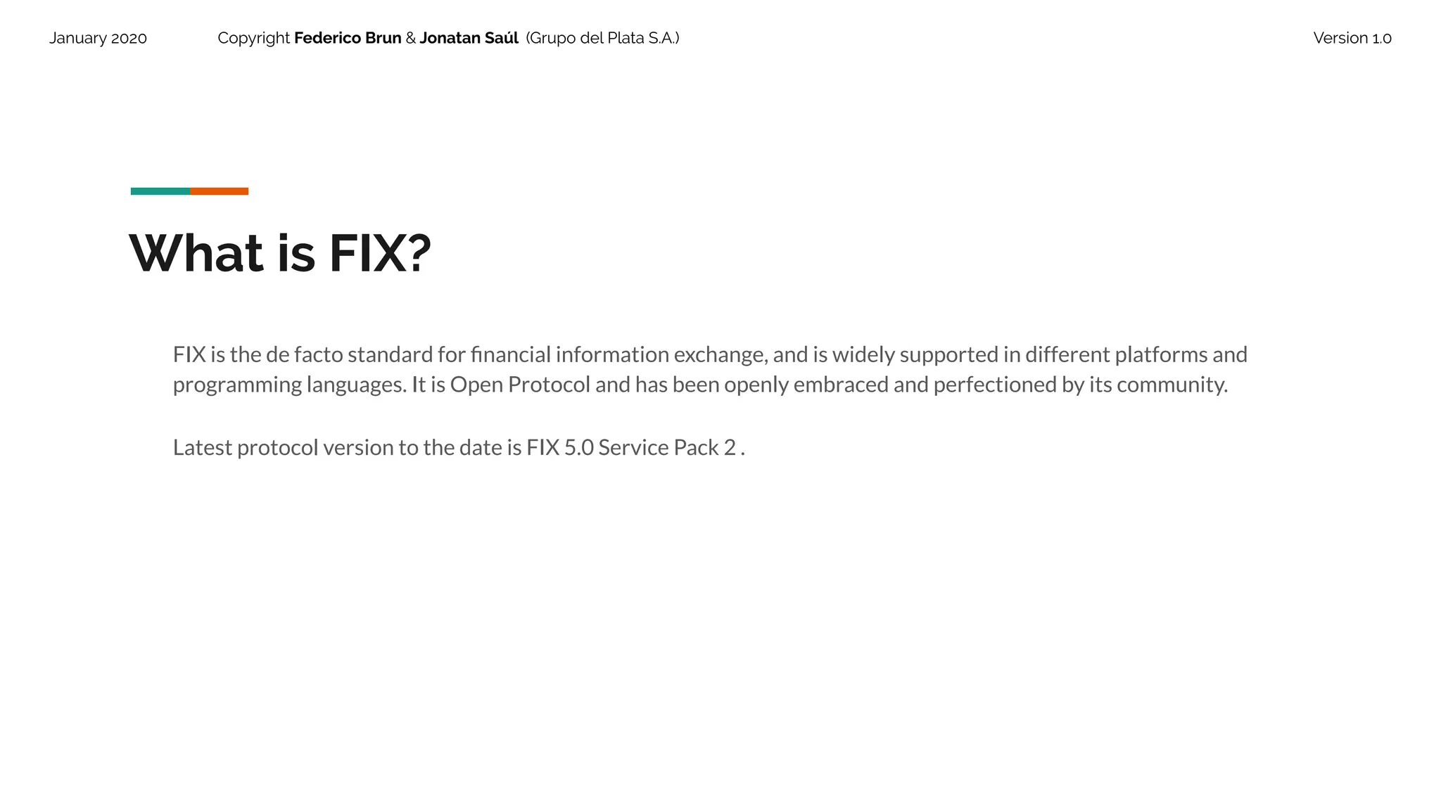 Financial Information Exchange (FIX) Protocol Introduction Guide | PDF