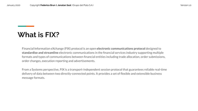 Financial Information Exchange (FIX) Protocol Introduction Guide | PDF