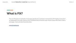 Financial Information Exchange (FIX) Protocol Introduction Guide | PDF