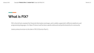 Financial Information Exchange (FIX) Protocol Introduction Guide | PDF