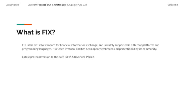 Financial Information Exchange (FIX) Protocol Introduction Guide | PDF