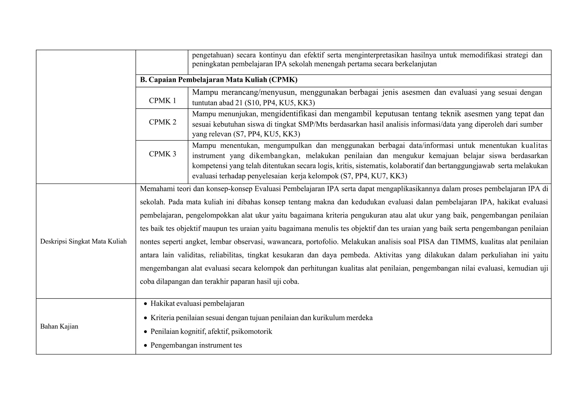 rencana pembelajaran evaluate pembelajaran | PPT