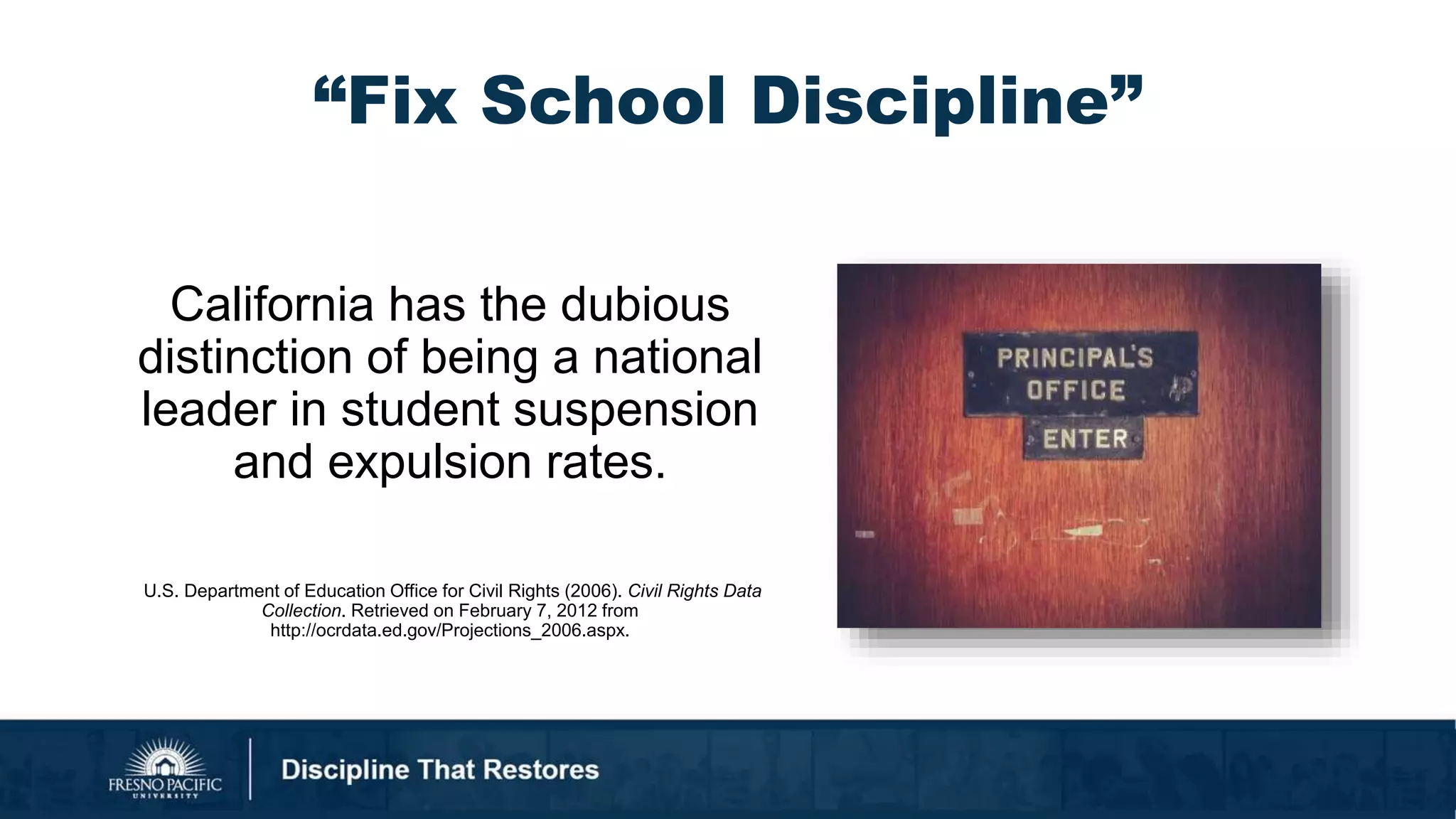 "Fix School Discipline" | PPT