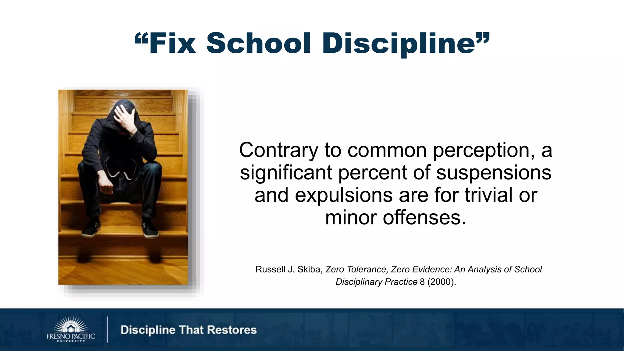 "Fix School Discipline" | PPT