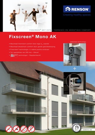 Renson - Fixscreen mono ak | PDF