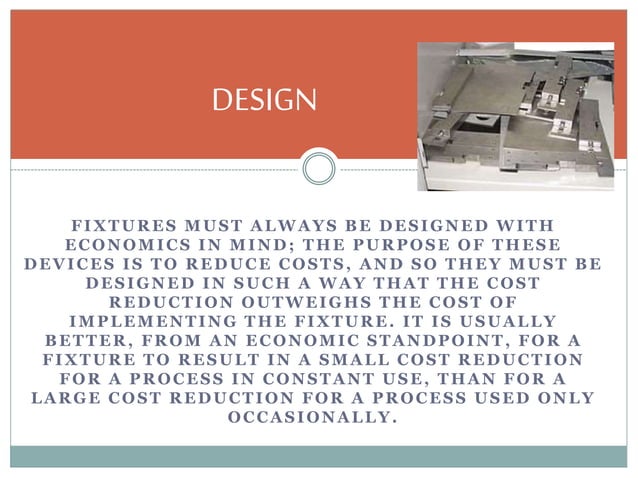 Fixture Designing | PPTX