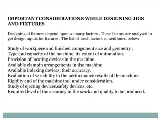 Fixture Designing | PPTX