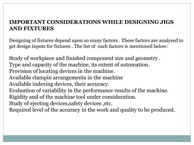 Fixture Designing | PPTX
