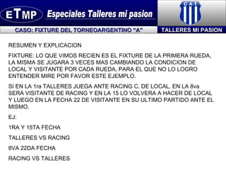 Fixture argentino a | PPT