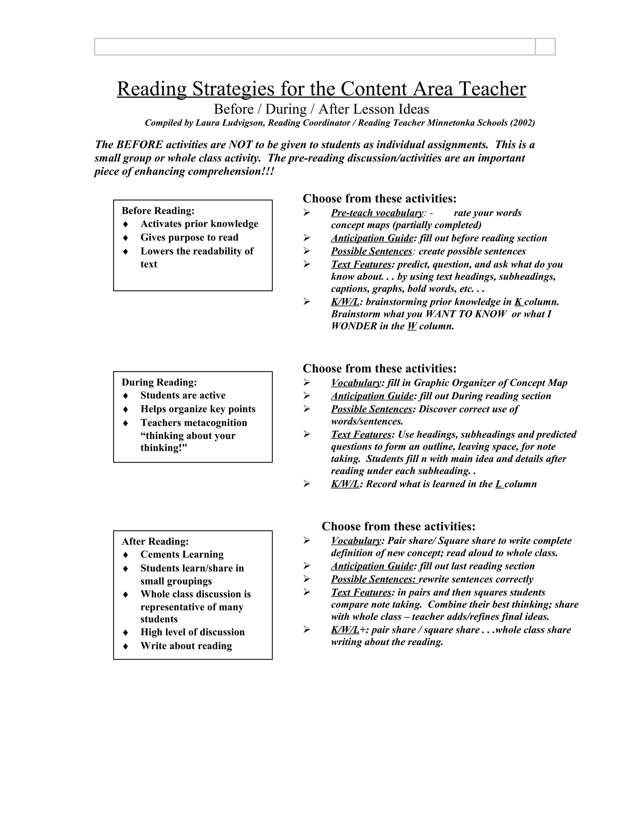 Fixup BDA Reading Chart | PDF