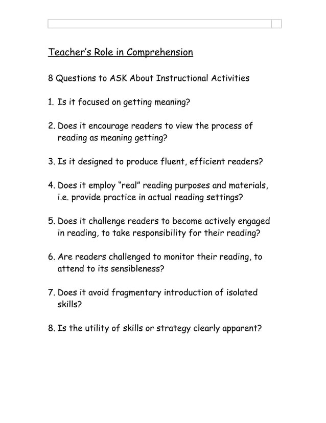 Fixup BDA Reading Chart | PDF