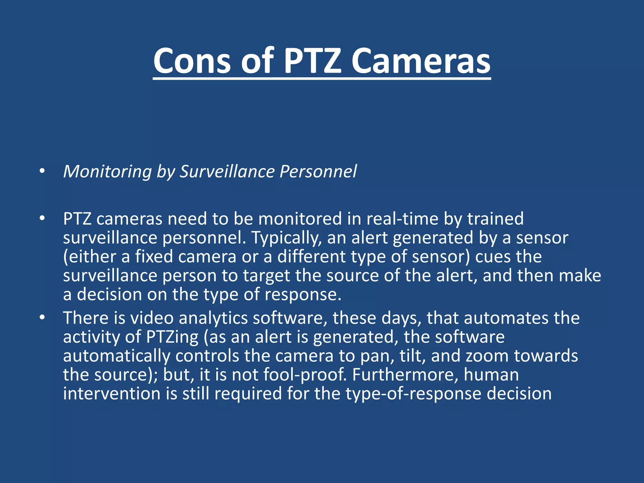 Fix vs PTZ CCTV Cameras | PPT