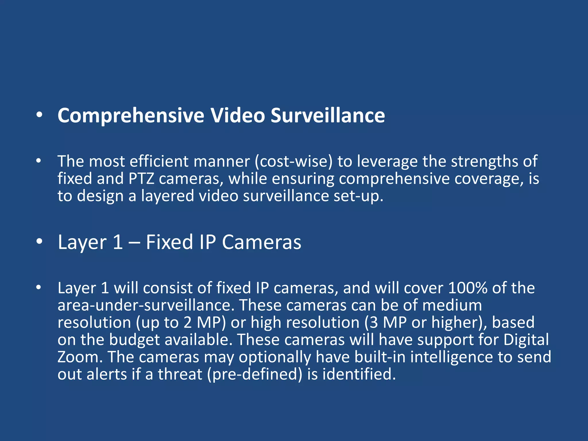 Fix vs PTZ CCTV Cameras | PPT