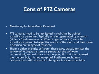 Fix vs PTZ CCTV Cameras | PPT