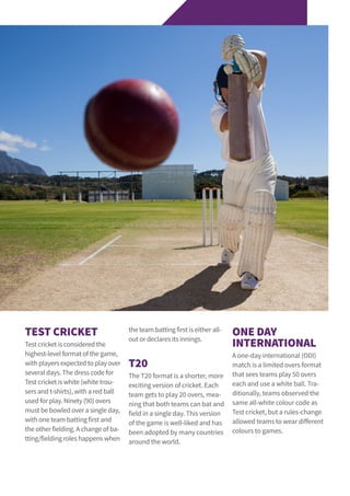 The Various Formats of Cricket | PDF