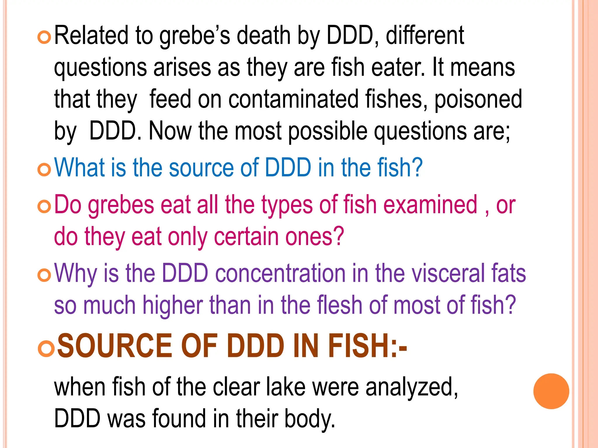 REASONS BEHIND GREBE'S DEATH IN CLEAR LAKE | PPT