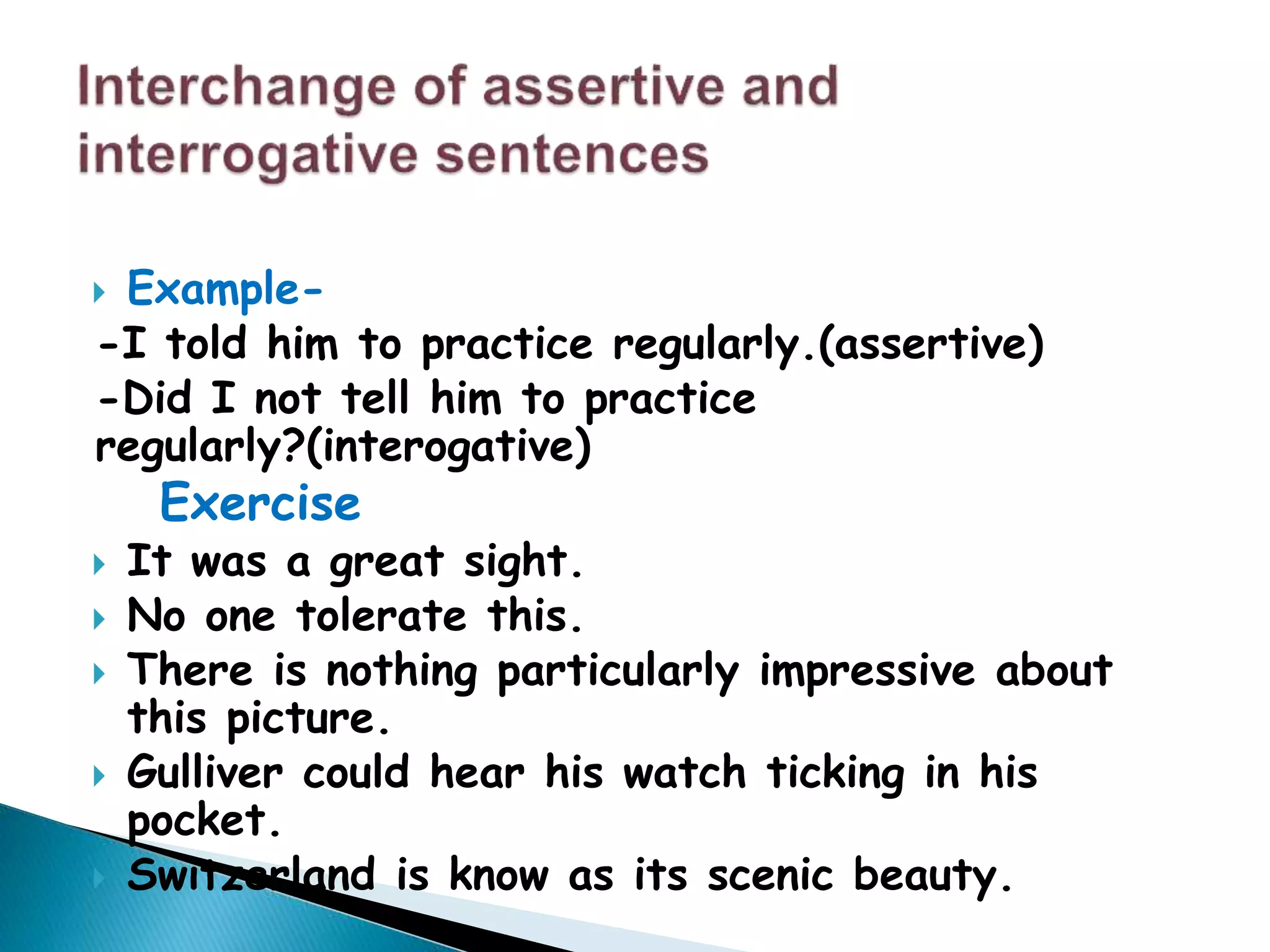transformation of sentences by FIZA saifi | PPTX
