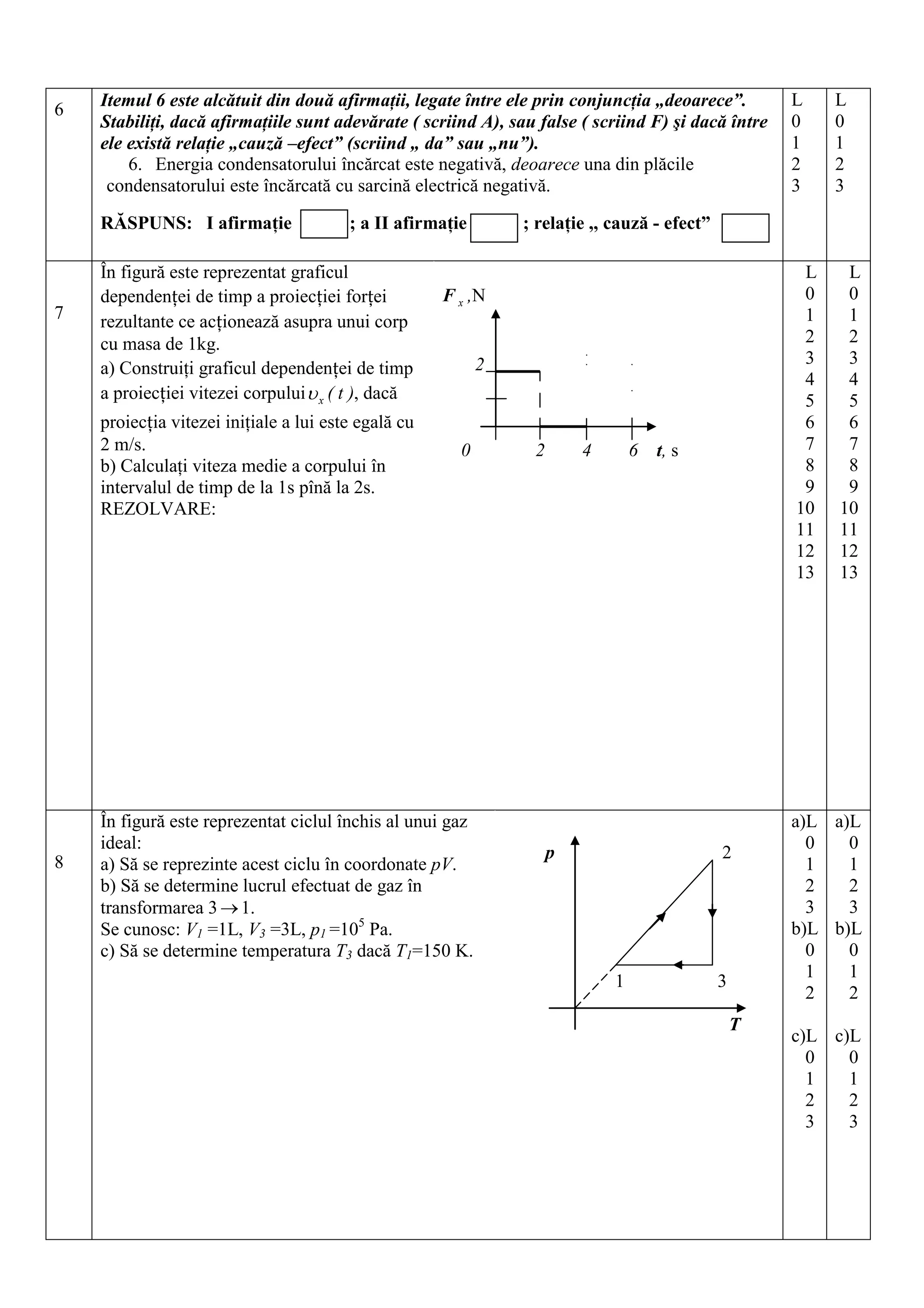 Fizica test _r__ro | PDF