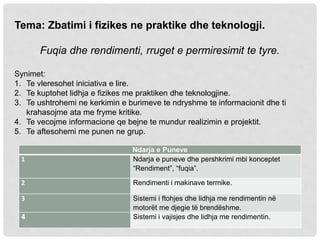 FUQIA DHE RENDIMENTI: RRUGET E PERMIRESIMIT TE TYRE | PPTX