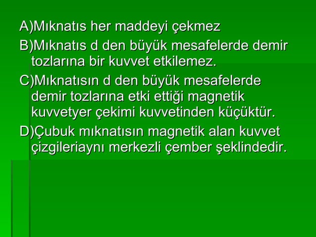 Fi̇zi̇k miknatis | PPT